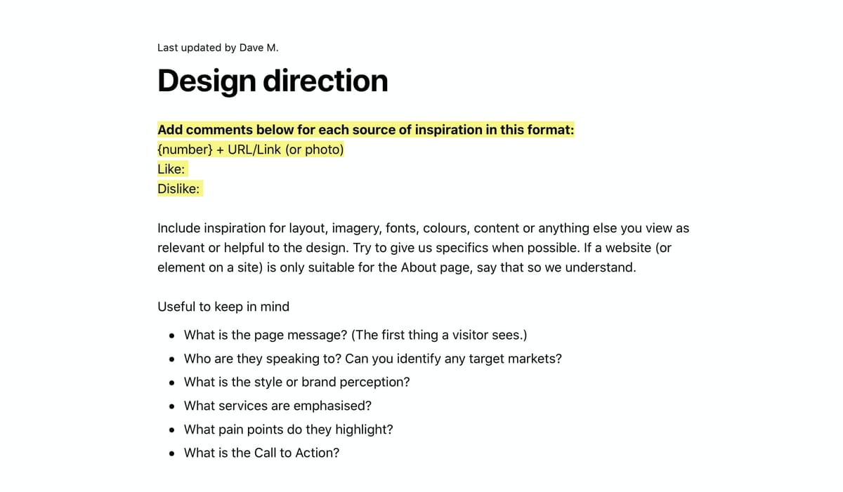 How to Establish a Website Design Direction - Dave Meier